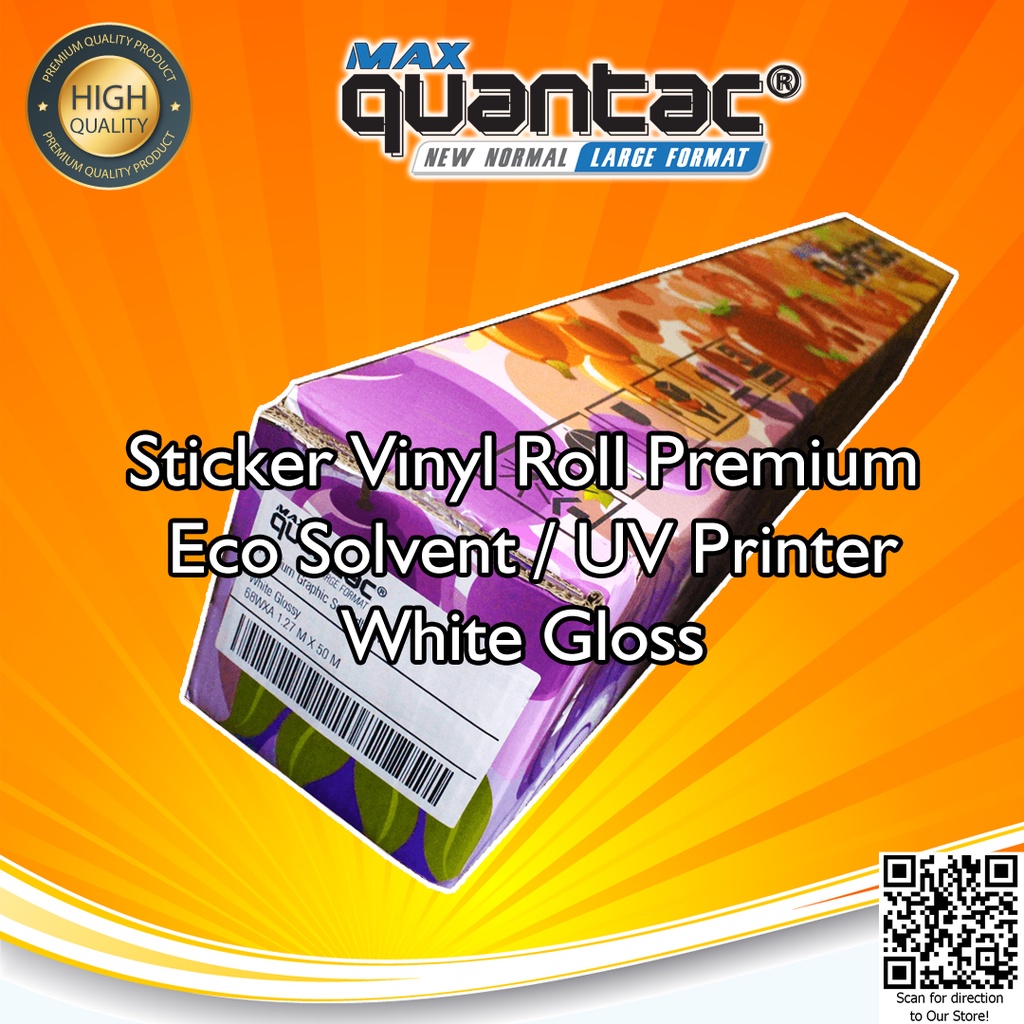 Jual QUANTAC® Sticker MAX 68WX-A Stiker Vinyl Digital Print Eco Solvent ...