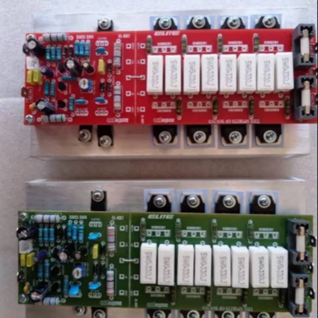 Jual MODUL POWER AMPLIFIER 500W PLUS 4 SET TRANSISTOR NJW 0302 0281 ORI ...