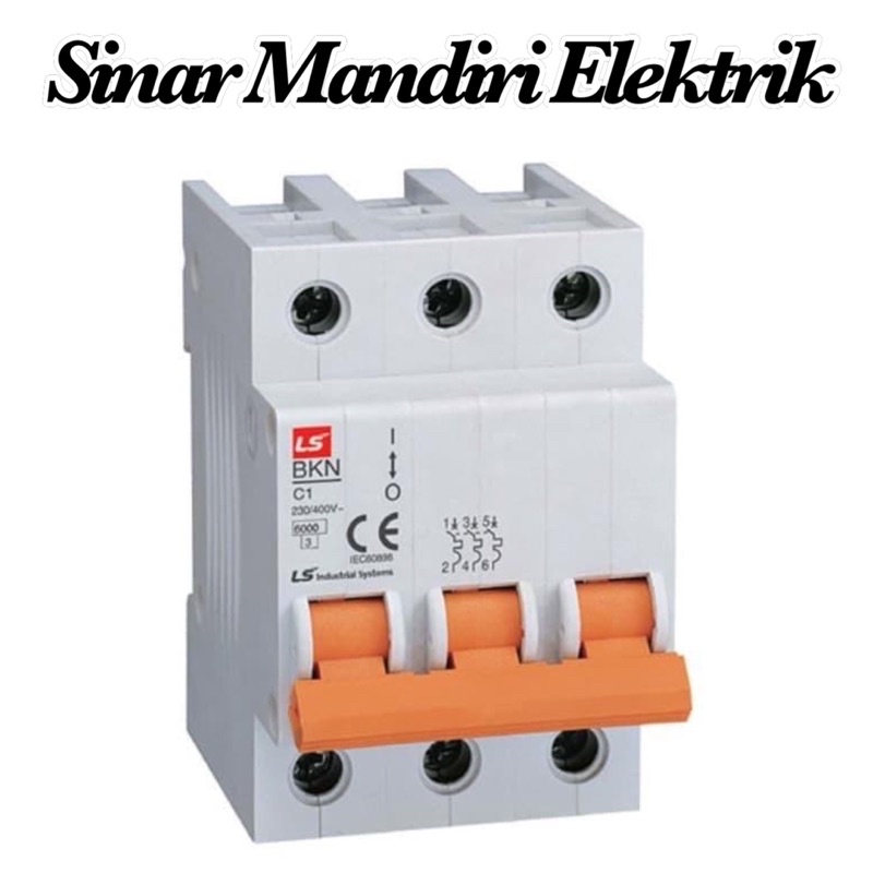 Jual LS MCB BKN-3P 3 Phase Pole 3Phase 6kA ( 40A, 50A) | Shopee Indonesia