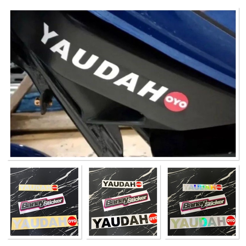 Jual STICKER YAUDAH OYO STICKER MOTOR STICKER MOBIL CUTTING | Shopee ...