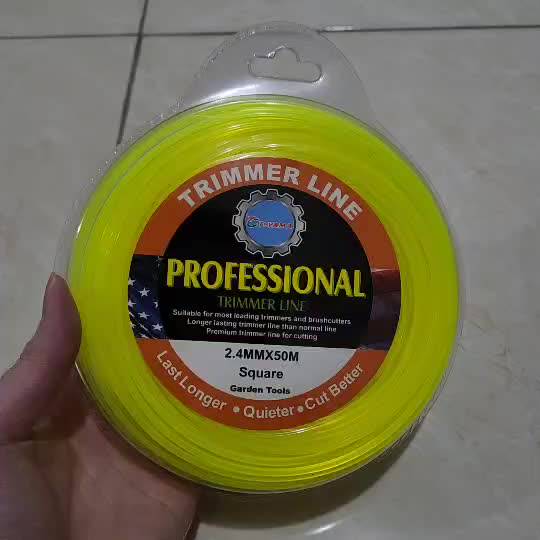 Jual Trimmer Line 50m Tali Senar Nylon Cutter Mesin Potong Rumput Brush ...