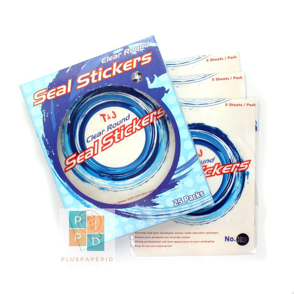 Jual Tom Jerry Sticker Segel Bulat Bening Sticker Round Seal
