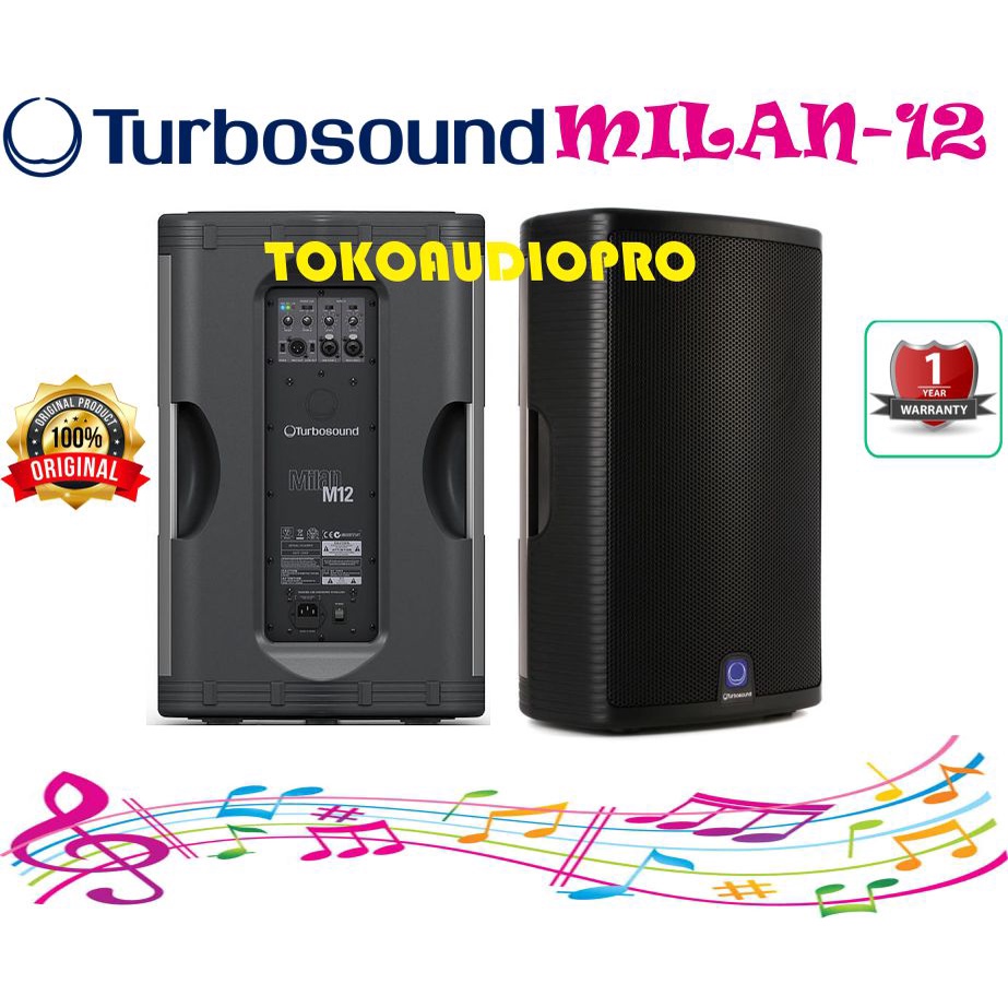 Jual Speaker Turbosound Milan M12 12-inch Powered Speaker Aktif M-12 ...