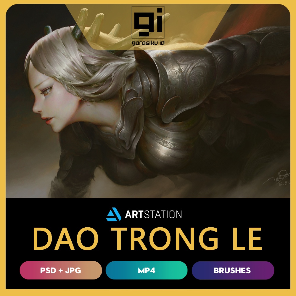 Jual ARTSTATION - DEPHANIE BY DAO TRONG LE FULL VIDEO PROCESS+PSD+BRUSH ...