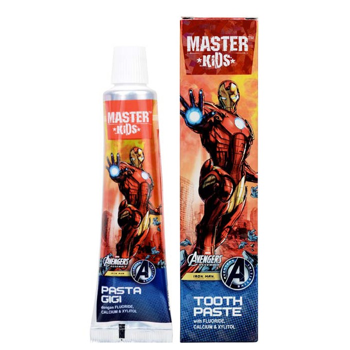 Jual MASTER KIDS TOOTHPASTE SPIDERMAN/BATMAN/IRONMAN/SUPERMAN/CAPTAIN ...