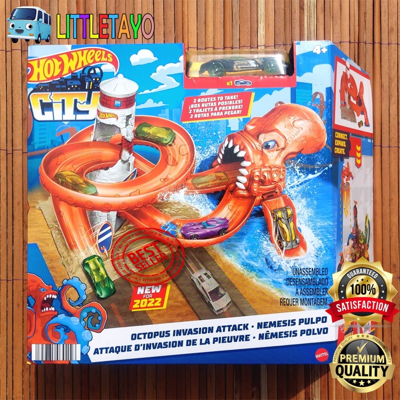Jual HOTWHEELS CITY GATOR LOOP ATTACK OCTOPUS INVASION ATTACK NEMESIS ...