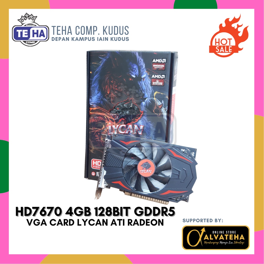 Jual Vga Card HD 7670 AMD ATI Radeon 4GB 128Bit DDR5 VGA AMD VGA DDR5 ...
