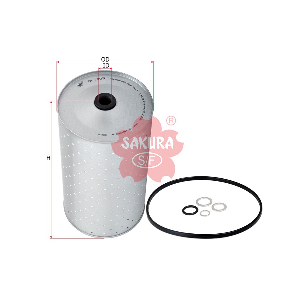 Jual Sakura Oil Filter Oli O-1805 Nissan UD Truck PD6 CK20 (Body Kaleng ...