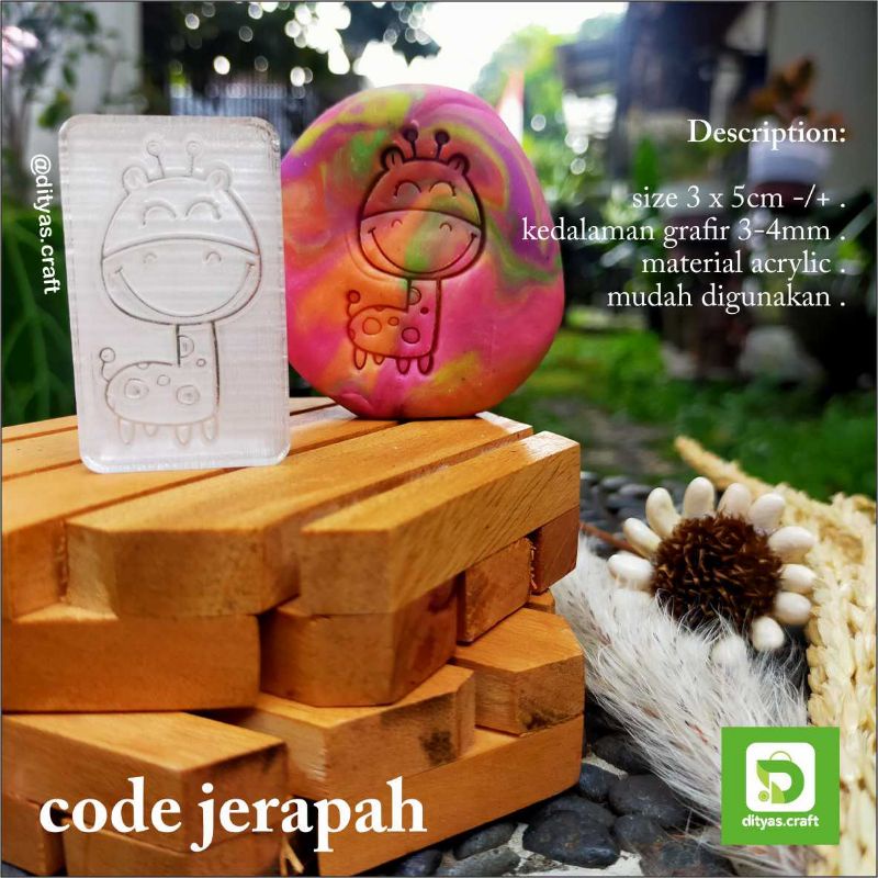 Jual soap stamp / stempel sabun / code jerapah | Shopee Indonesia