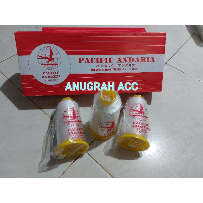 Jual benang jahit nylon kenur / benang payet merek pacific andaria ...