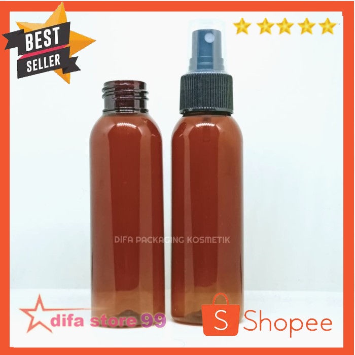 Jual Botol spray 100ml hitam coklat - Cokelat ( Paket isi 10 pcs ...