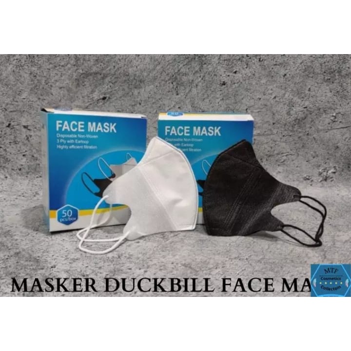 Jual Masker Duckbill 50 Pcs Atau Masker Duckbill 3ply 1 Box isi 50 Pcs ...