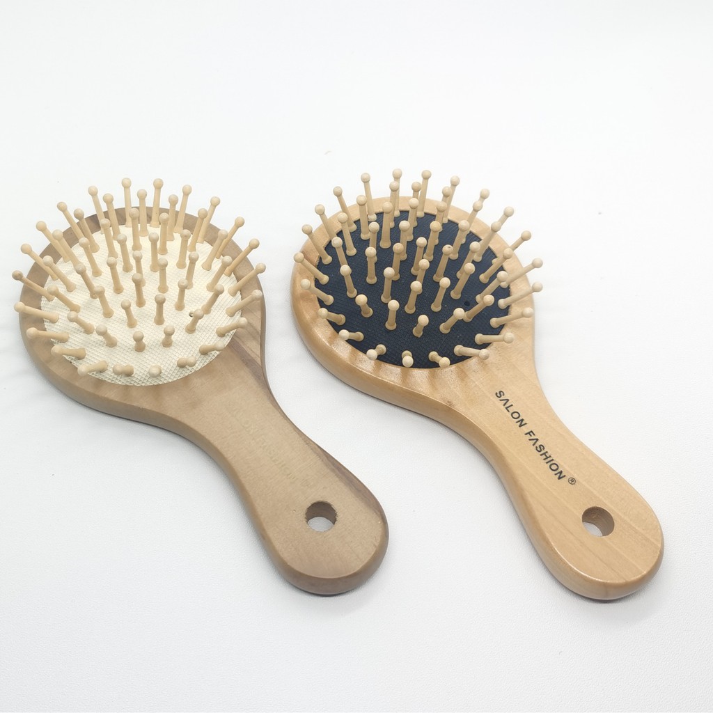 Jual SISIR KAYU KOREA BULAT PREMIUM TAHAN LAMA WOOD COMB SISIR BULAT ...