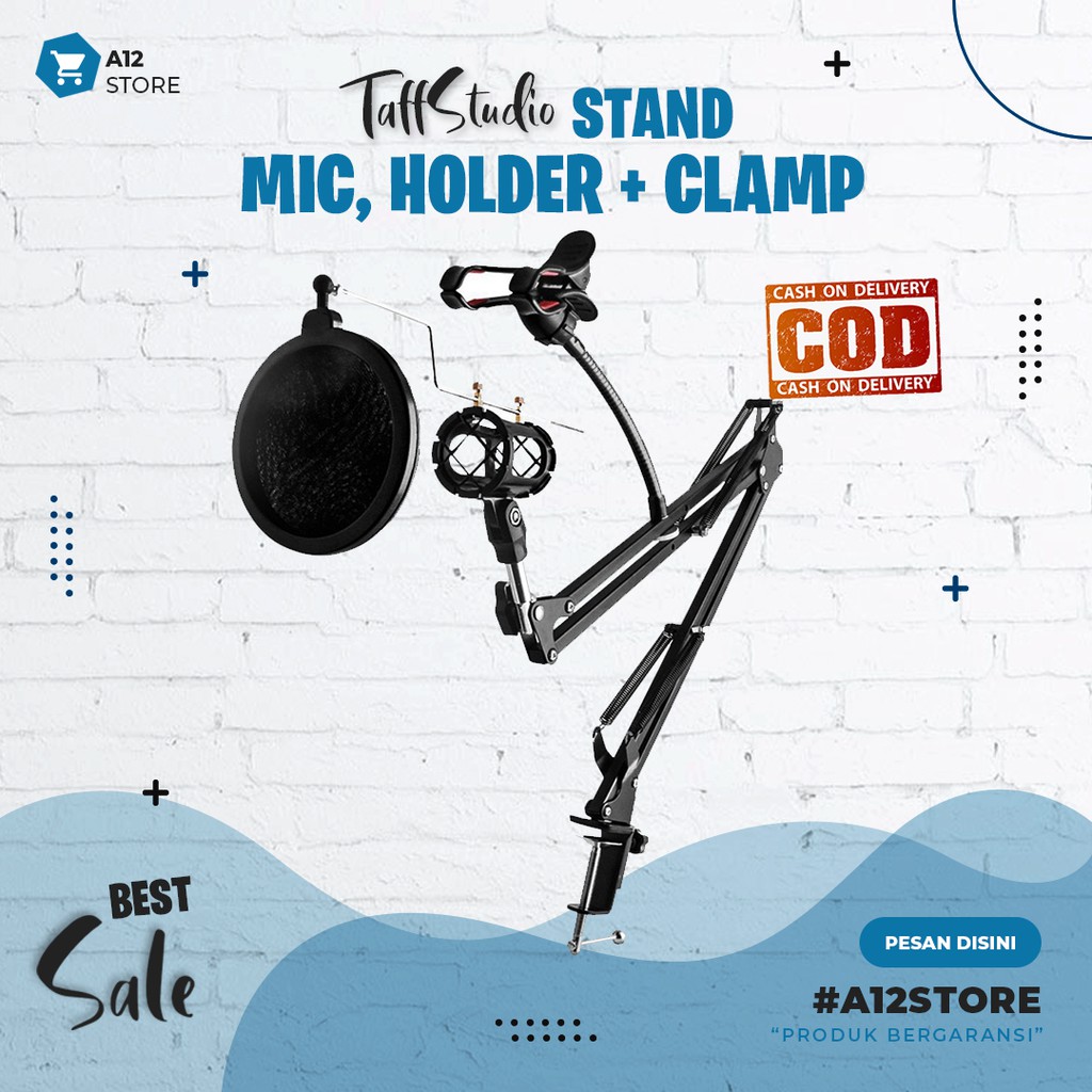 Jual Stand Microphone Untuk Mic BM Stand Holder 360 Lazypod Dengan ...