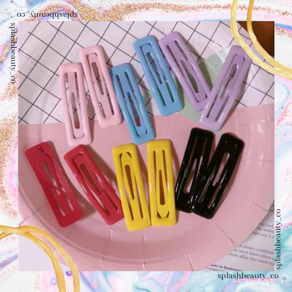 Jual Jepitan rambut warna-warni/ hairpin korea/ jepit rambut bentuk ...