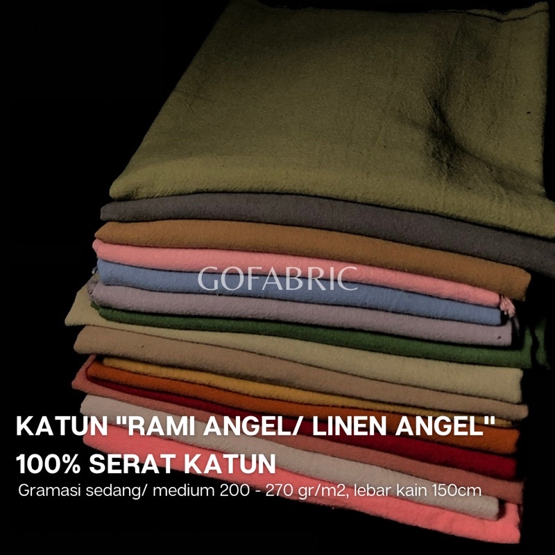 Jual Kain LINEN RAMI Kualitas Premium bahan katun linen angelina ...