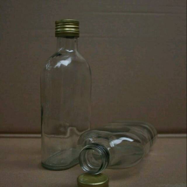 Jual Botol kaca gepeng 250ml | Shopee Indonesia