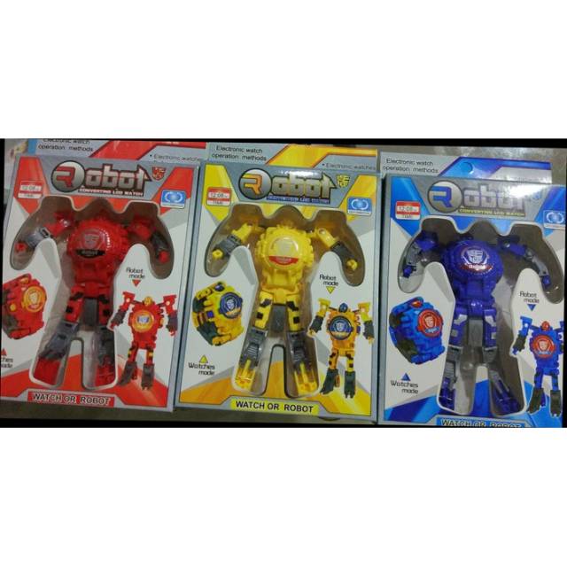 Jual JAM TANGAN ROBOT TRANSFORMER | Shopee Indonesia