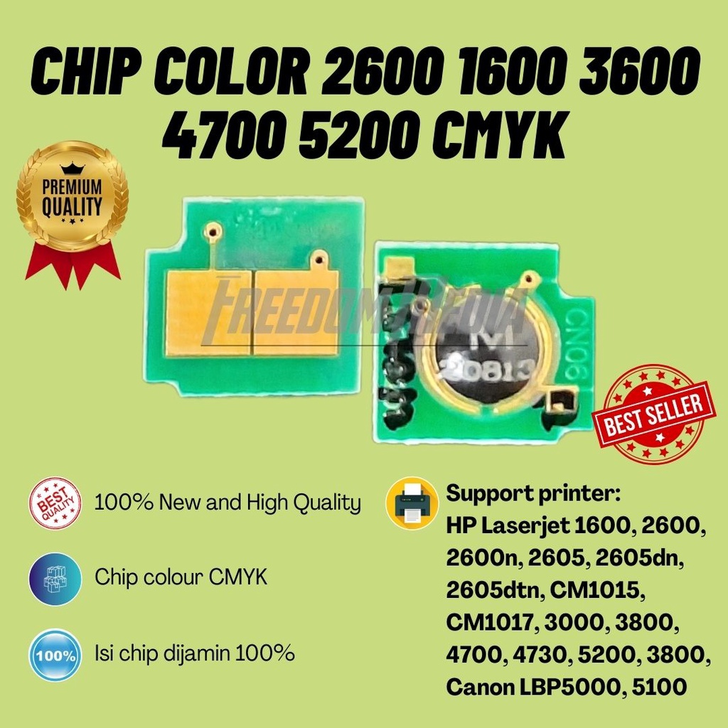Jual Chip Printer Color 2600 1600 3600 4700 5200 cmyk | Shopee Indonesia