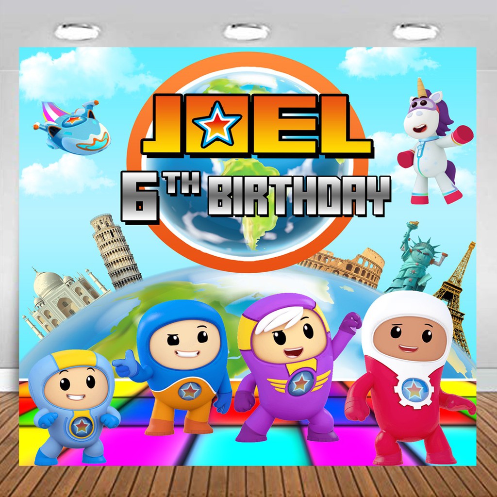 Jual Go Jetters Backdrop Flexi Birthday / Hiasan Dinding Ulang Tahun ...