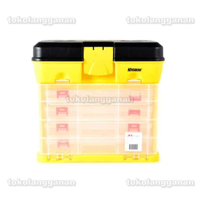 Jual KRISBOW TOOL BOX / KOTAK SERBAGUNA DENGAN 4 KOMPARTEMEN bn17 ...