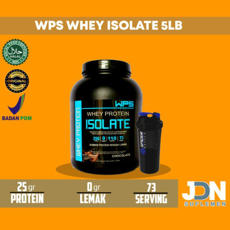 Jual WPS whey protein isolate 5 lbs BPOM wpi 5lb isolat 5lb susu diet ...