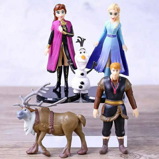Jual Figure set 5 Anna Elsa Kristoff Olaf Sven Frozen 2 | Shopee Indonesia
