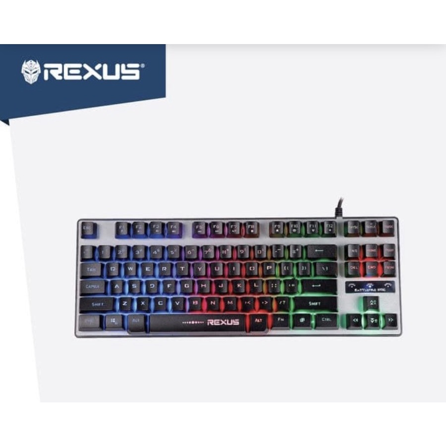 Jual Rexus K9 TKL Fortress Backlit Floating Keys Gaming Keyboard REX ...