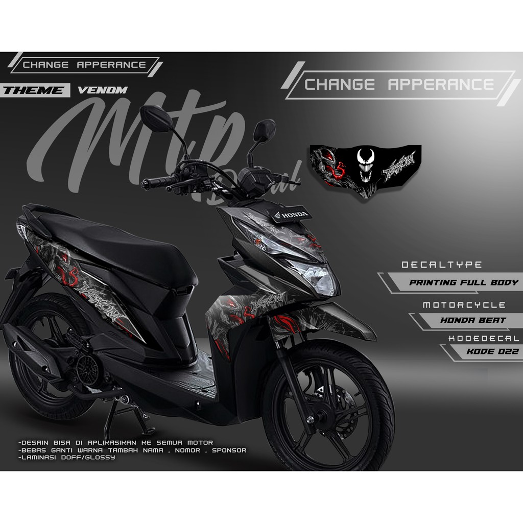 Jual Dekal Sticker Decal Stiker Beat Street Full Body Beat new - 022 ...