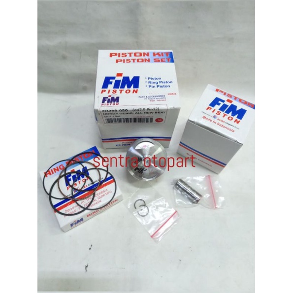 Jual Piston seher kit beat led 2020 scoopy 2021 genio oversize 50 fim ...