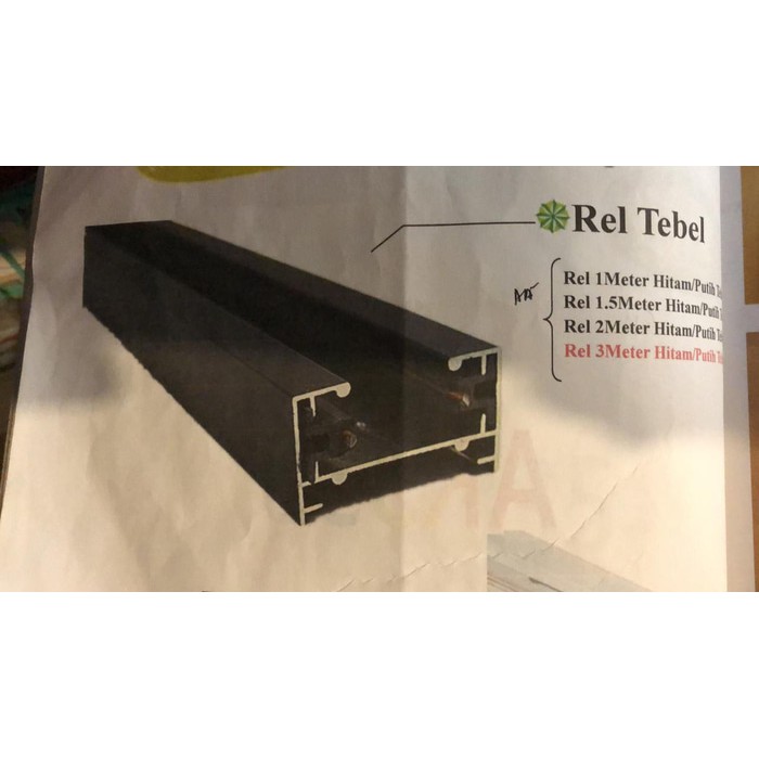 Jual BEST Track Lampu Rell Trek Rell 1 Meter TERBARU | Shopee Indonesia