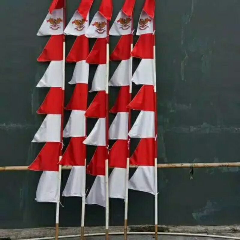 Jual bendera umbul umbul garuda 8mata isi 1 kodi/20pcs | Shopee Indonesia