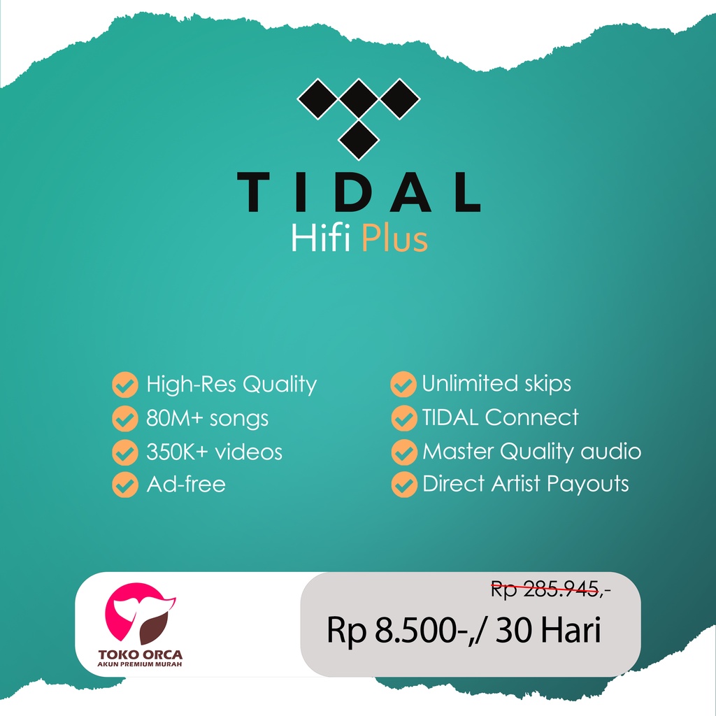 Jual Tidal Hifi Master 1 Bulan High Quality Private Login | Shopee ...