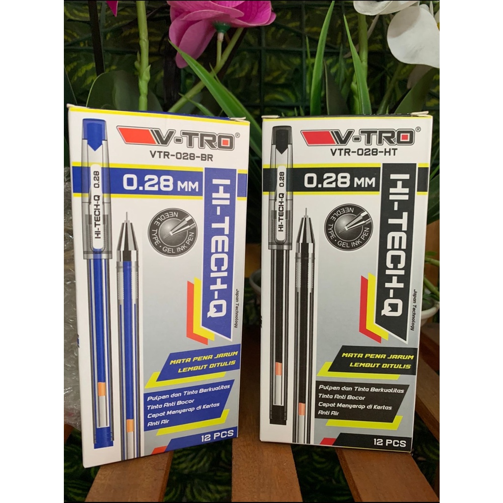 Jual ballpoint hi tech q 038 hitam atau biru satuan murah vtro / vanco ...