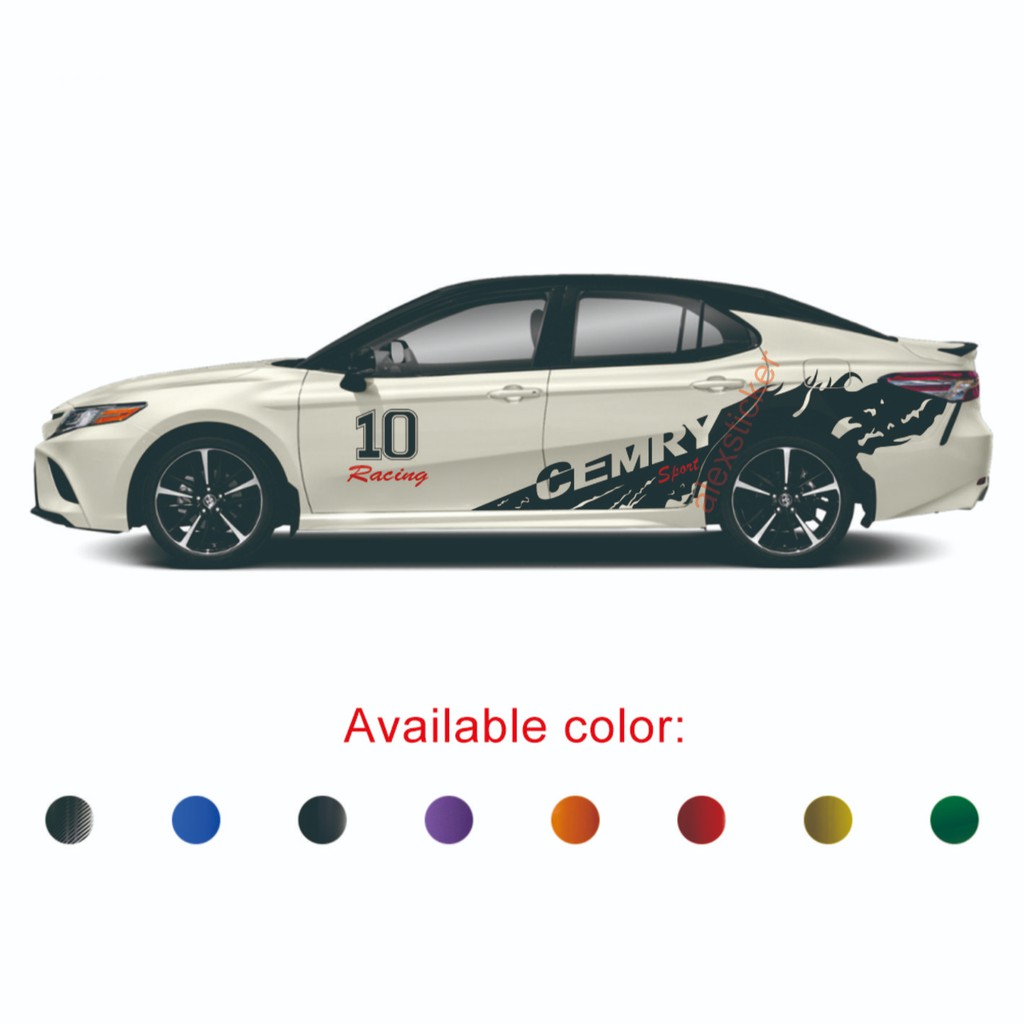 Jual stiker sticker mobil toyota camry vios sedan corolla cutting ...