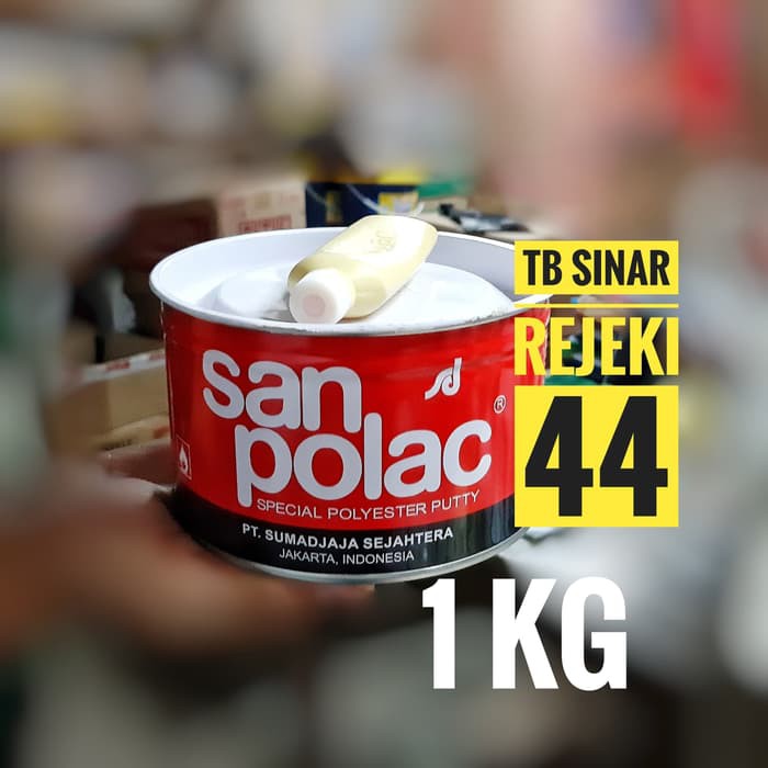 Jual [TB Sinar Rejeki 44] DEMPUL SANPOLAC 1000 Gram / 1 KG Dempul Besi ...