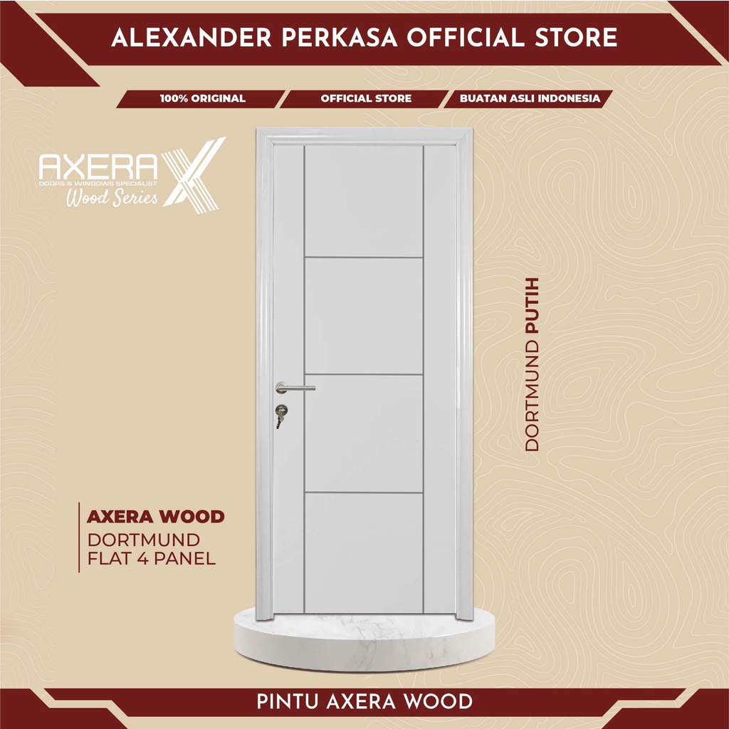 Jual PINTU UTAMA / PINTU KAMAR KAYU AXERA WOOD 91X215CM ALEXANDER PERKASA | Shopee Indonesia