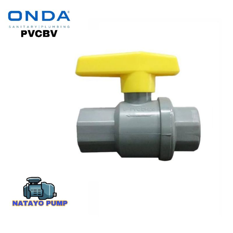 Jual ONDA ball valve PVC stopkran PVCBV 1" 2" 1/2" 3/4" inch | Shopee Indonesia