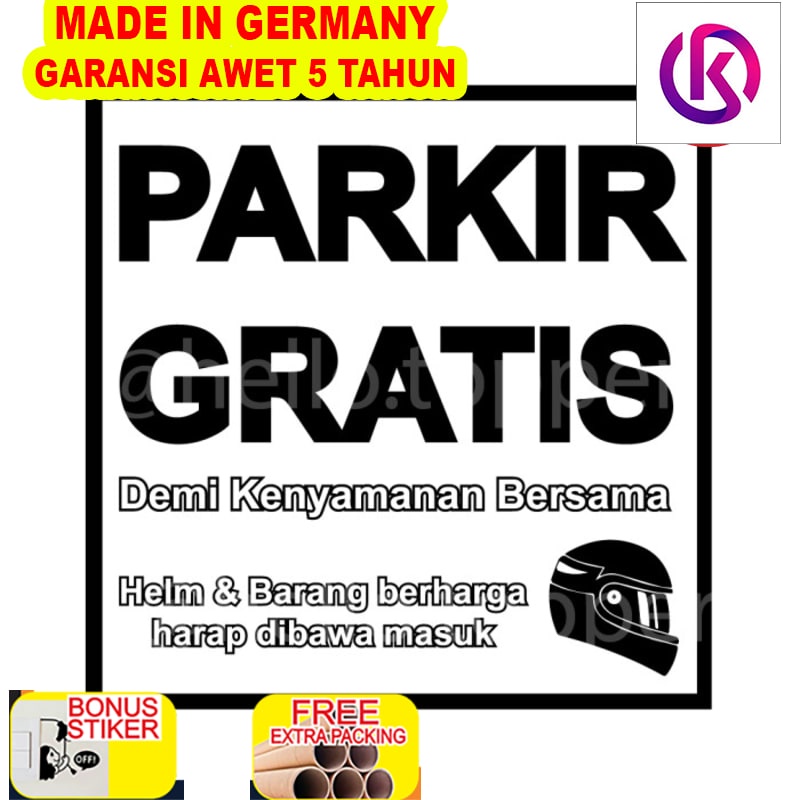 Jual Promo Sign Parkir Gratis | Papan Signage Kayu | Parkir Gratis ...