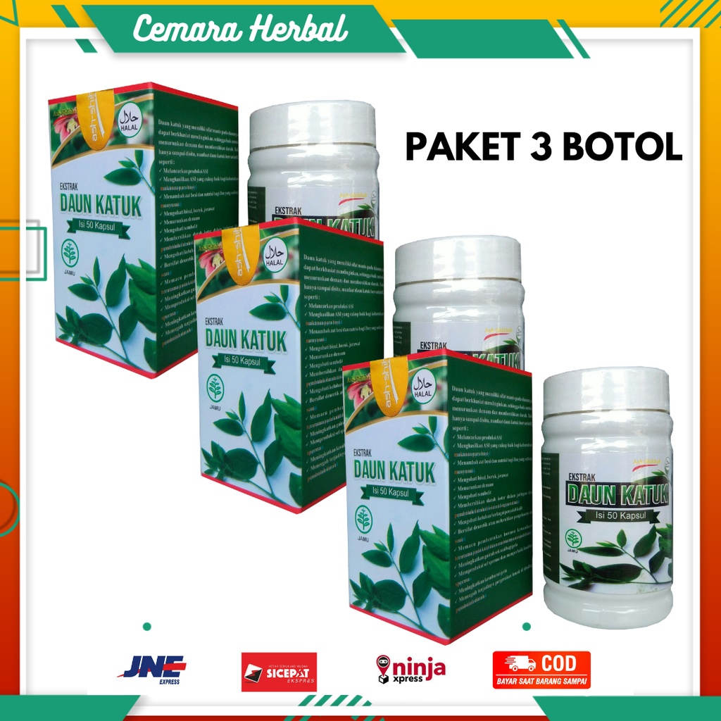 Jual Paket 3 Botol Kapsul Daun Katuk Ash Shihhah Pelancar ASI 50 Kapsul ASI Booster | Shopee ...