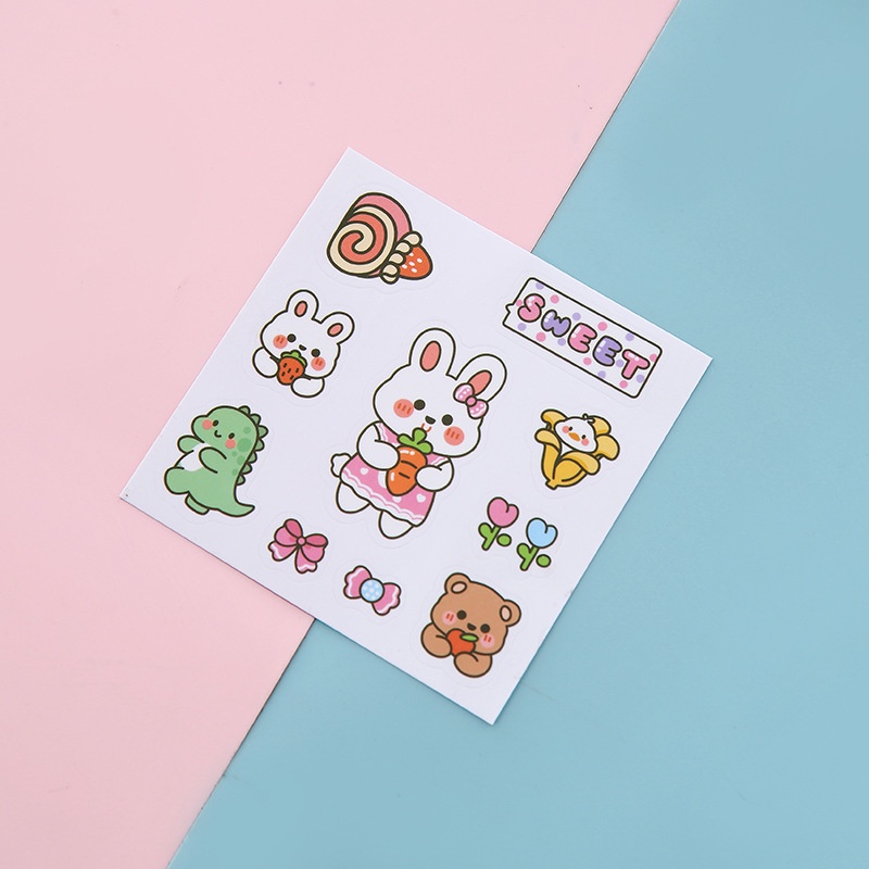 Jual FXG - Sticker Karakter Lucu Motif Korea Stiker Aesthetic Botol Cup ...