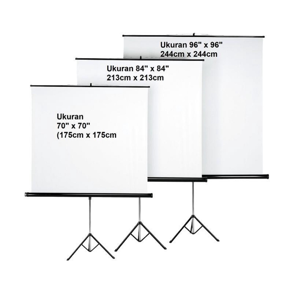 Jual MAXTOR TMMB70SO Tripod Portable Projector Screen 70 inch | Shopee ...