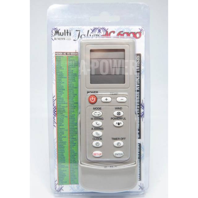 Jual Joker - Remote AC Universal/Multi | 6000 | Shopee Indonesia