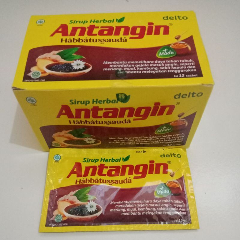 Jual Antangin Habbatussauda Sirup Herbal isi 12+2 Sachet/Box | Shopee ...