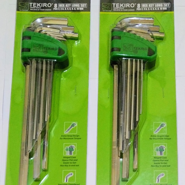 Jual TEKIRO KUNCI L SET METRIK PANJANG 8 PCS TEKIRO | Shopee Indonesia