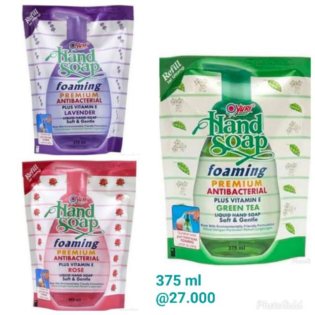 Jual Yuri Foaming Hand Wash Refill 375 ml | Shopee Indonesia