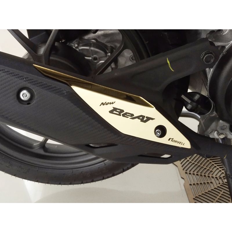 Jual new beat 2020 2024 garnish muffler cover - garnis tutup knalpot ...