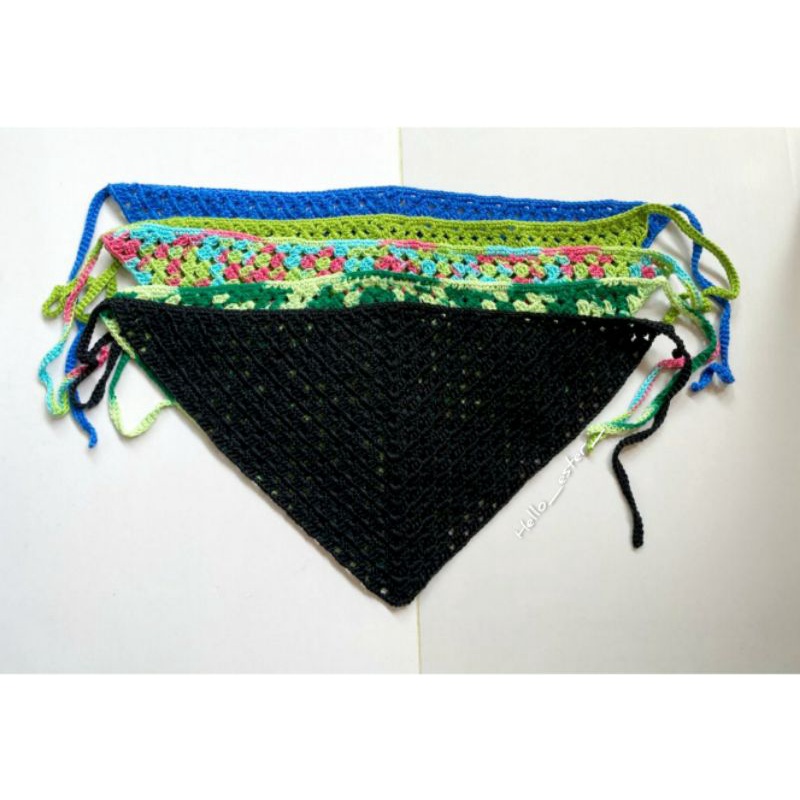 Jual Bando Rajut / Bandana Rajut Segitiga | Shopee Indonesia