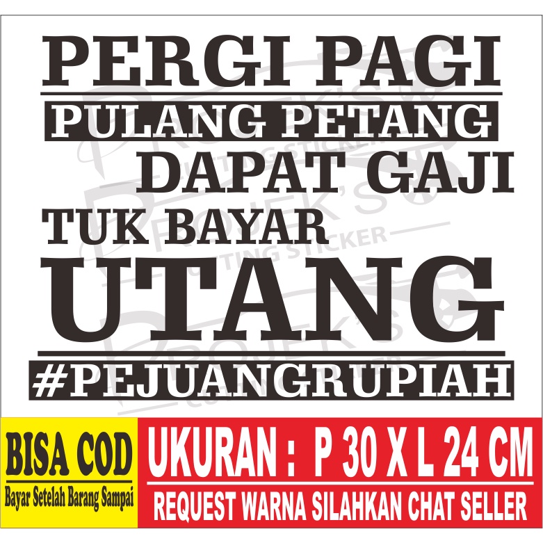 Jual Cutting sticker mobil stiker variasi stiker tulisan keren stiker ...