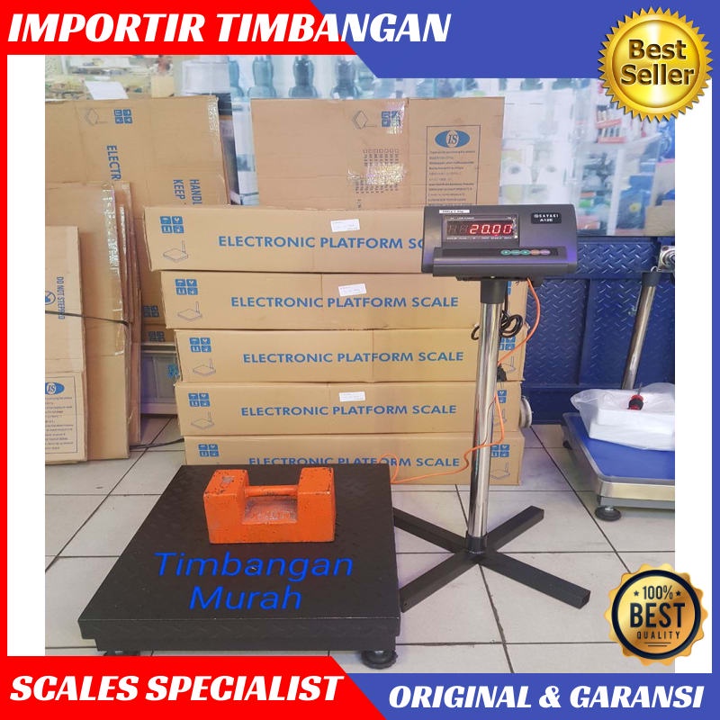 Jual BENCH SCALE 50 X 60CM 500KG/ TIMBANGAN BARANG DIGITAL 500KG/INDUSTRI New Original Garansi ...